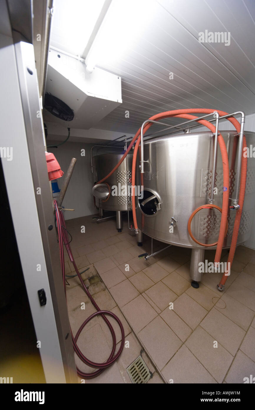 beer cooling cellar in a brewery Stock Photo - Alamy