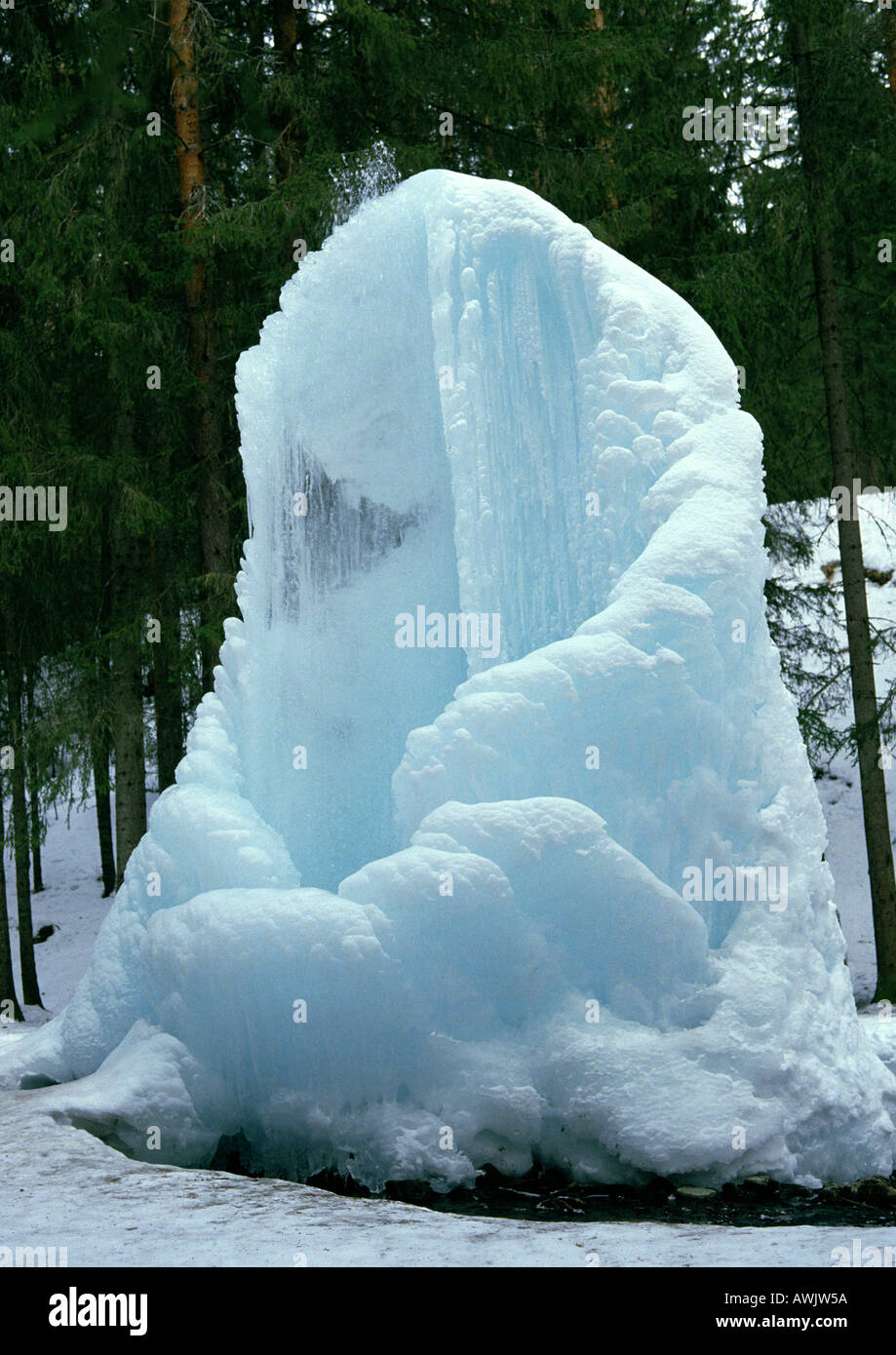 Sweden, icy form Stock Photo - Alamy