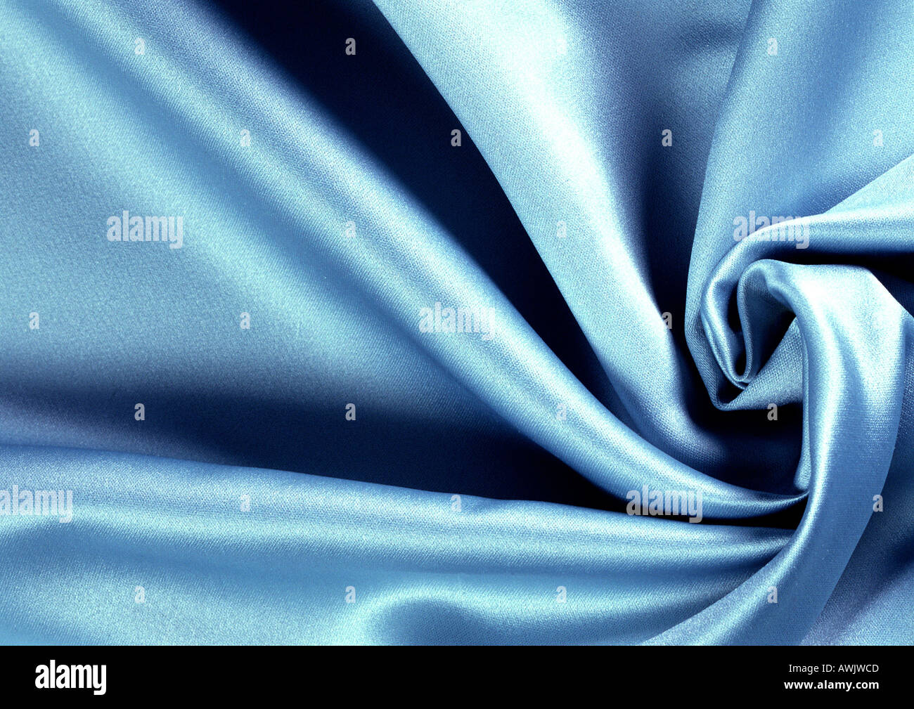 Folds in blue satin, full frame Stock Photo - Alamy