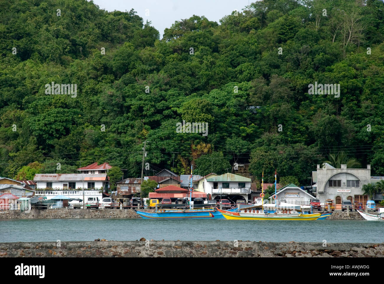 philippines guimaras santo rosario port scene Stock Photo - Alamy