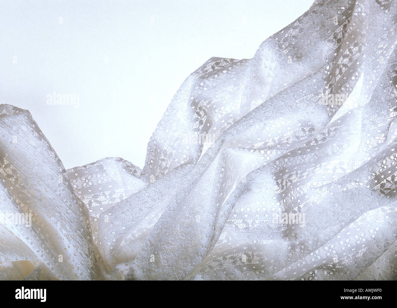 Crumpled white fabric, close-up Stock Photo - Alamy