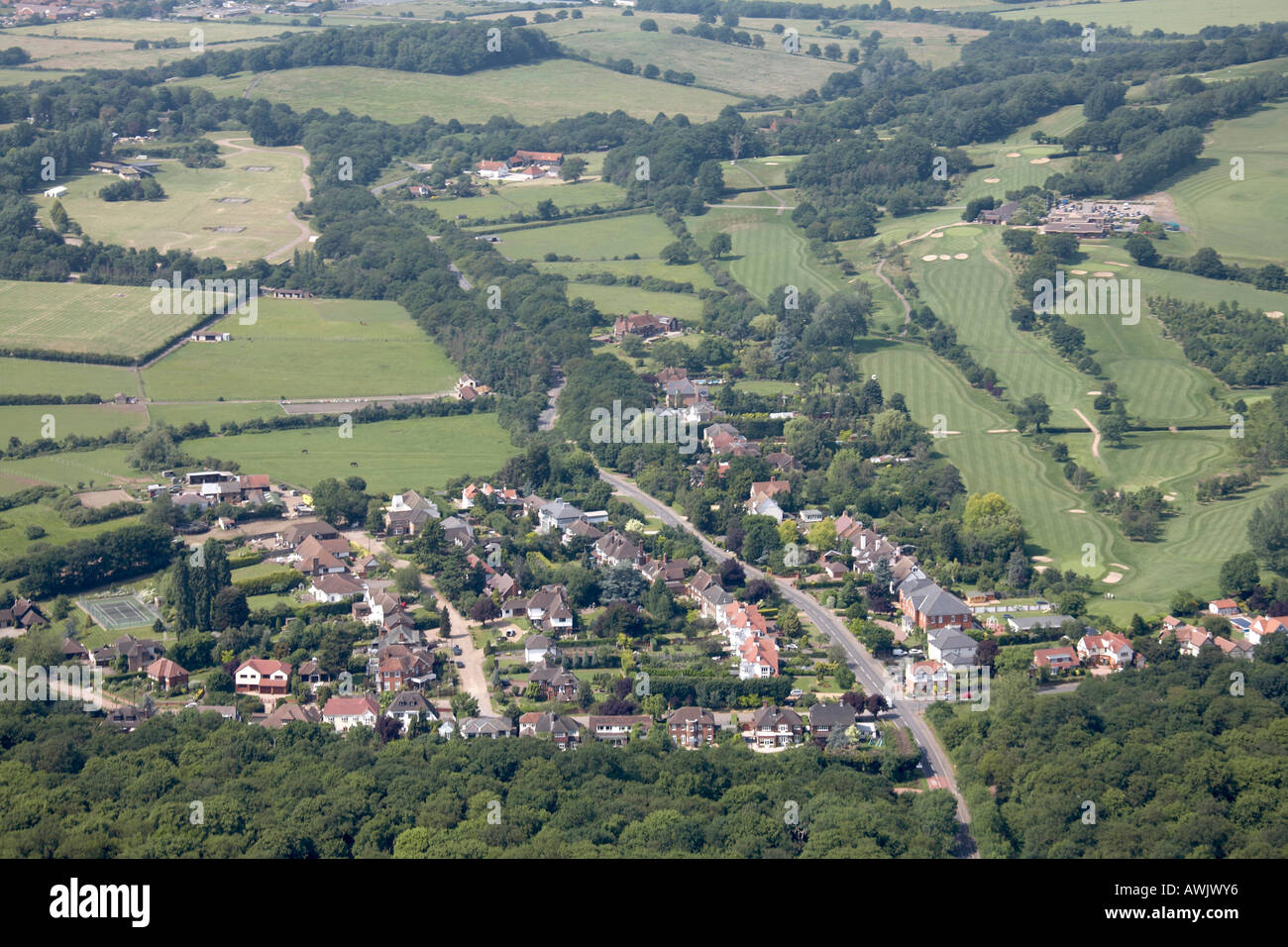 Aerial view epping forest london hi-res stock photography and images ...