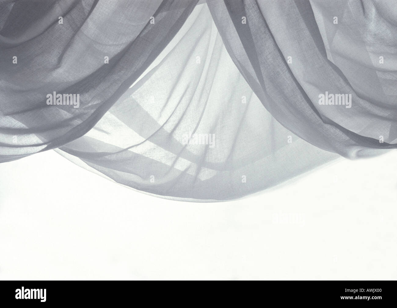 Draped translucent fabric Stock Photo - Alamy