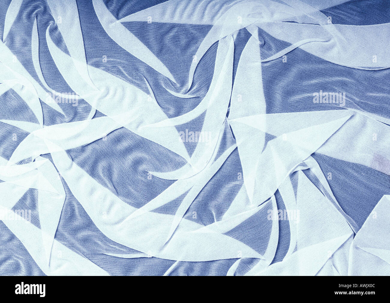 Folds in white chiffon, close-up, full frame Stock Photo - Alamy