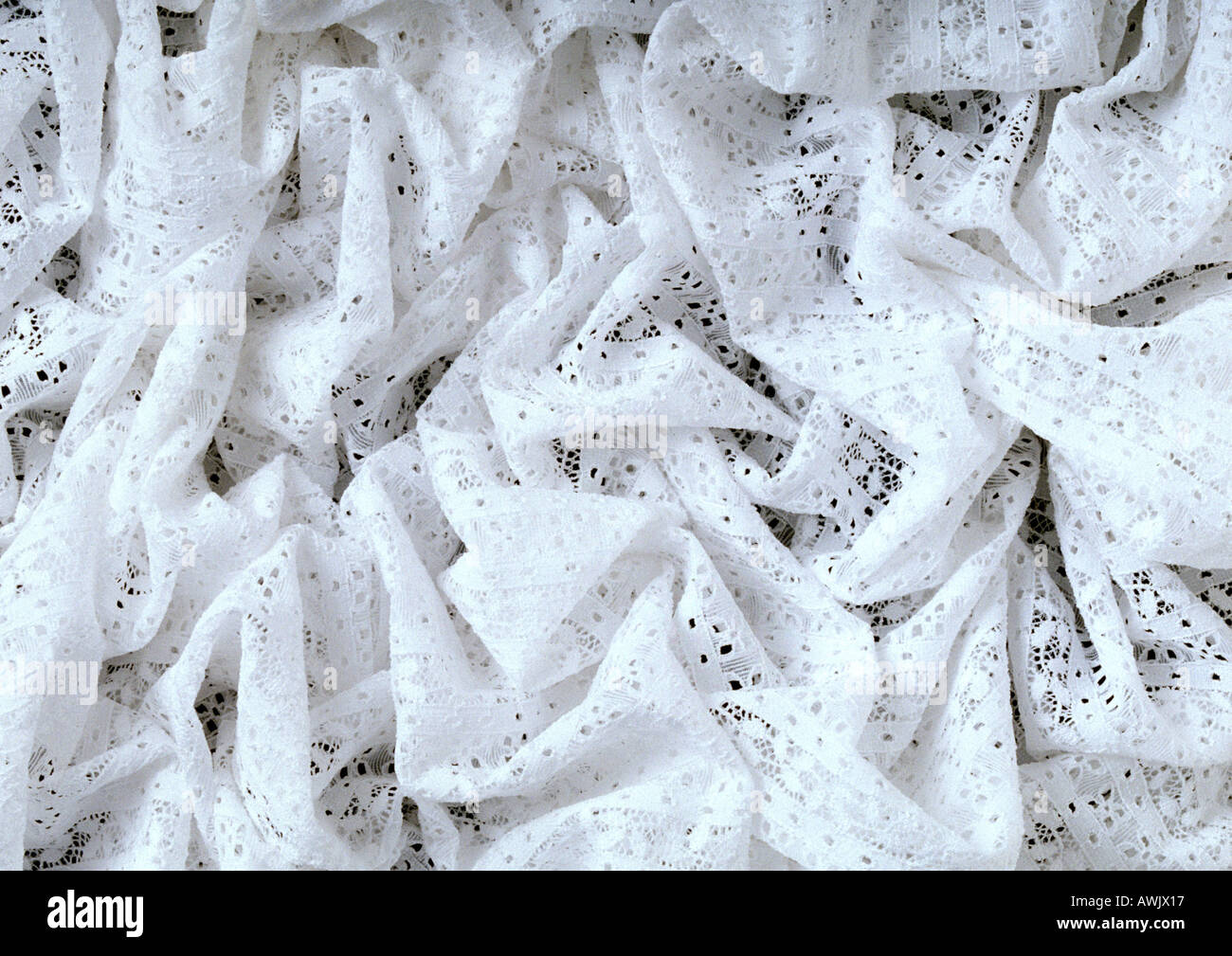 White eyelet fabric, close-up, full frame Stock Photo - Alamy