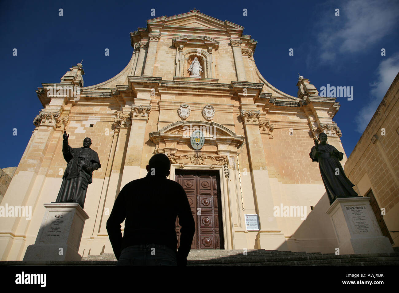 Gozo cathedral st mary s in the citadel on Gozo Stock Photo - Alamy