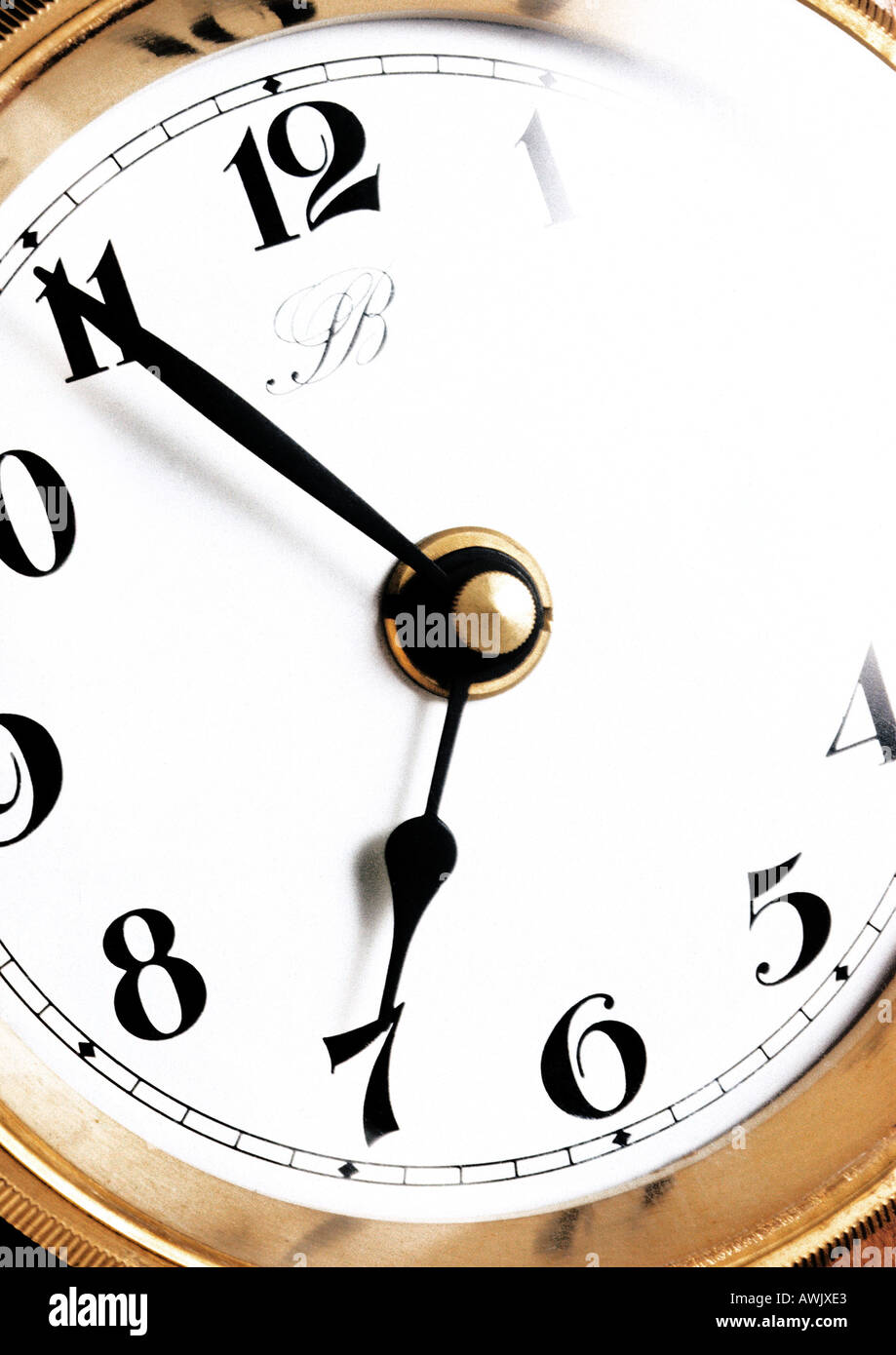Clock, close up Stock Photo - Alamy