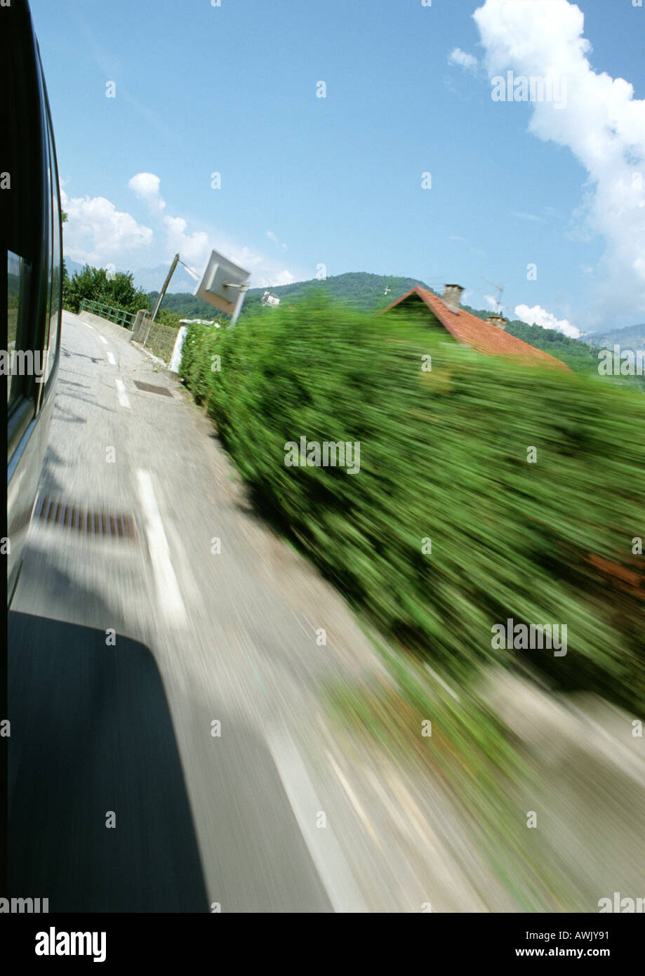 Shot landscape from moving car hi-res stock photography and images - Alamy