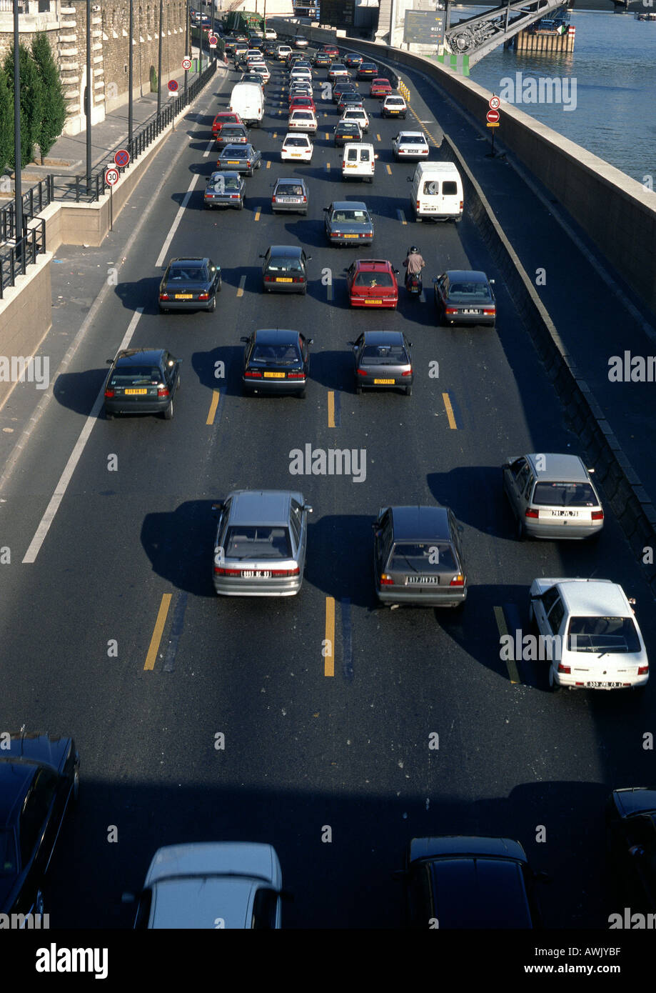 Traffic on bridge Stock Photo - Alamy