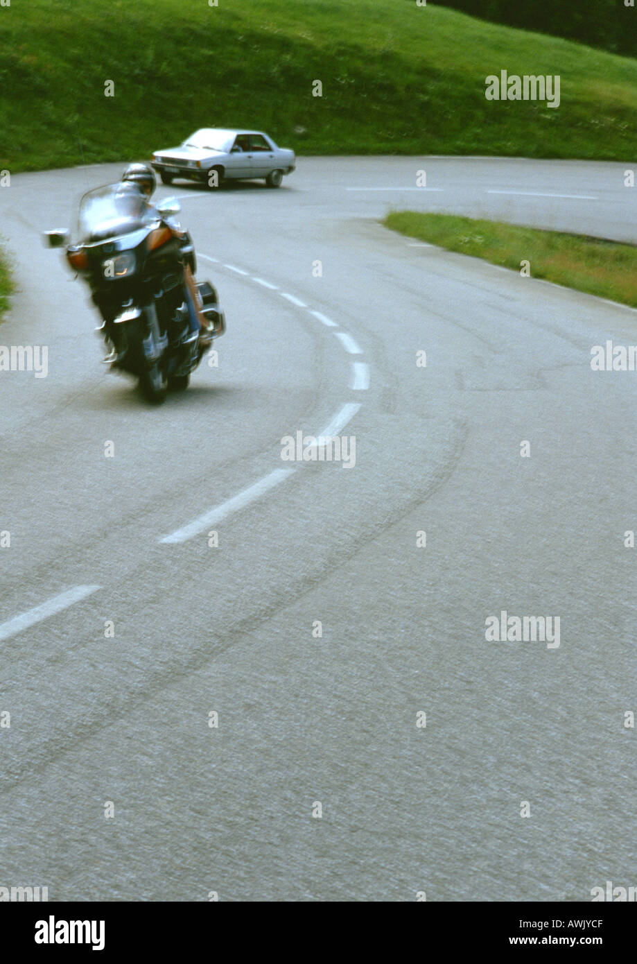 Images of car and motorcycle hi-res stock photography and images - Alamy