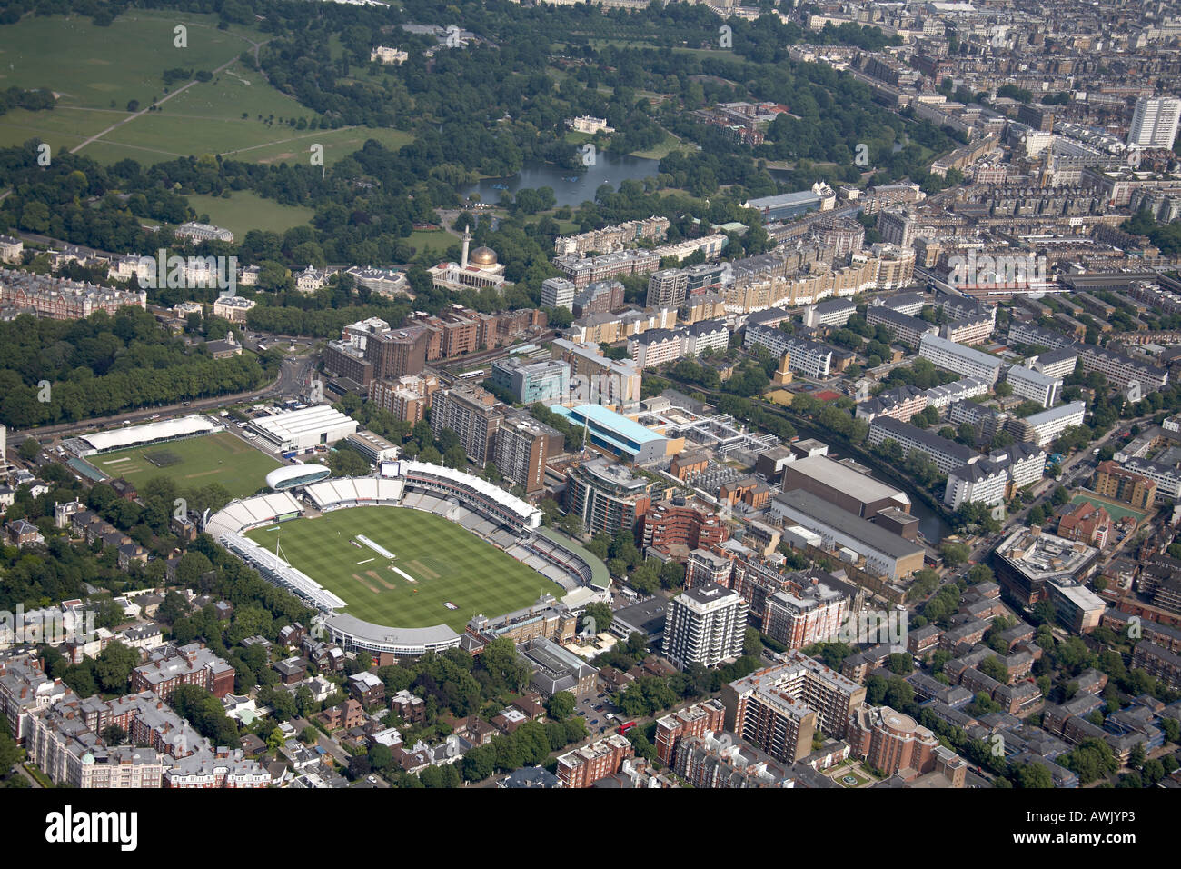 Lords cricket ground aerial hi-res stock photography and images - Alamy