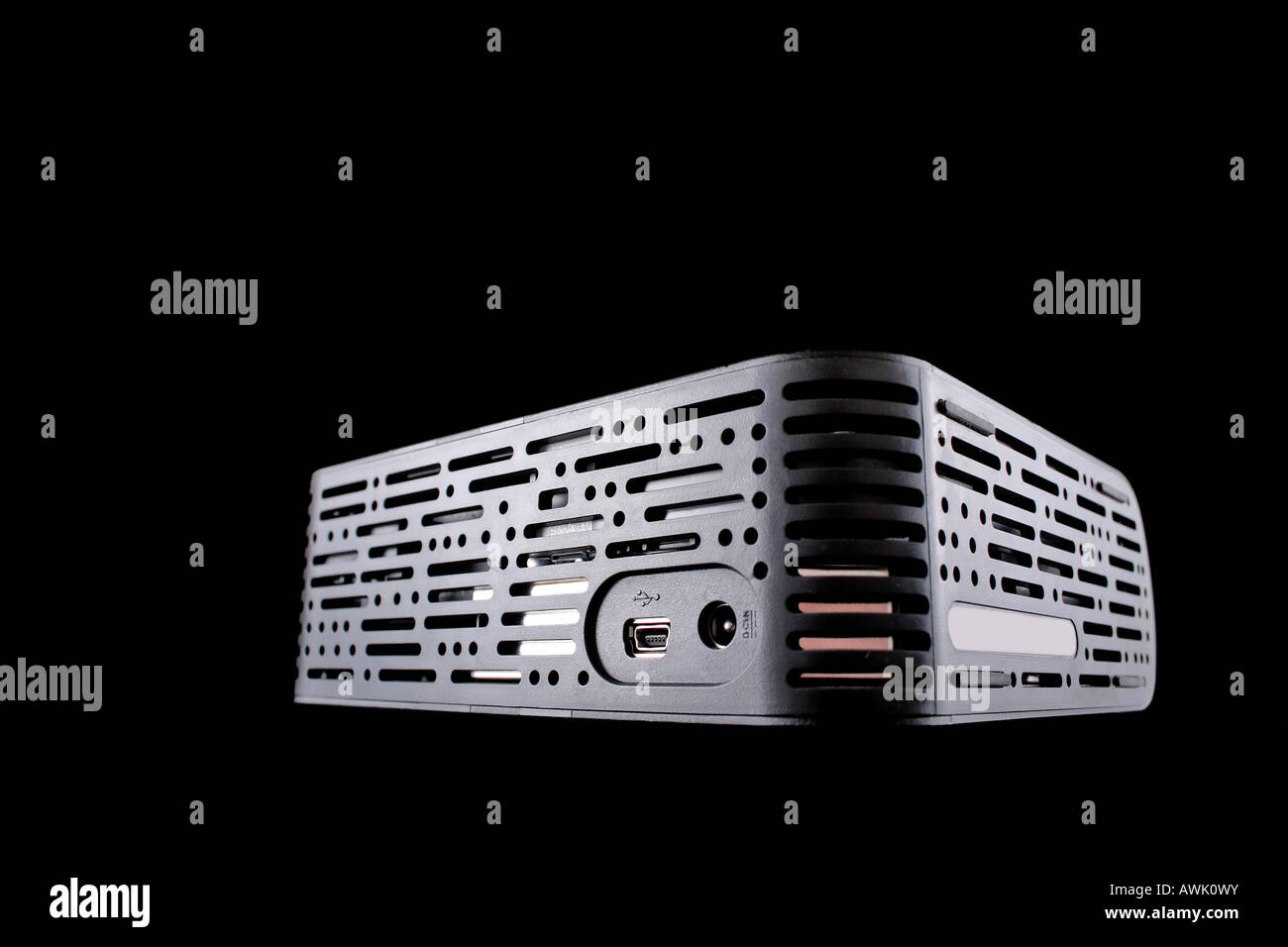 external hard drive rear side Stock Photo - Alamy