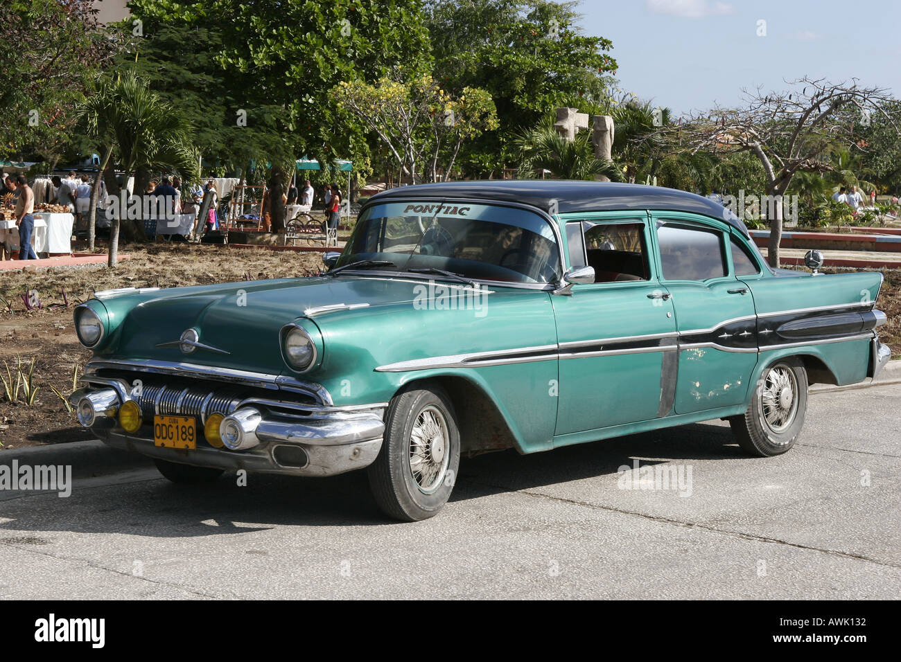 older car driving on street in Cuba Stock Photo - Alamy