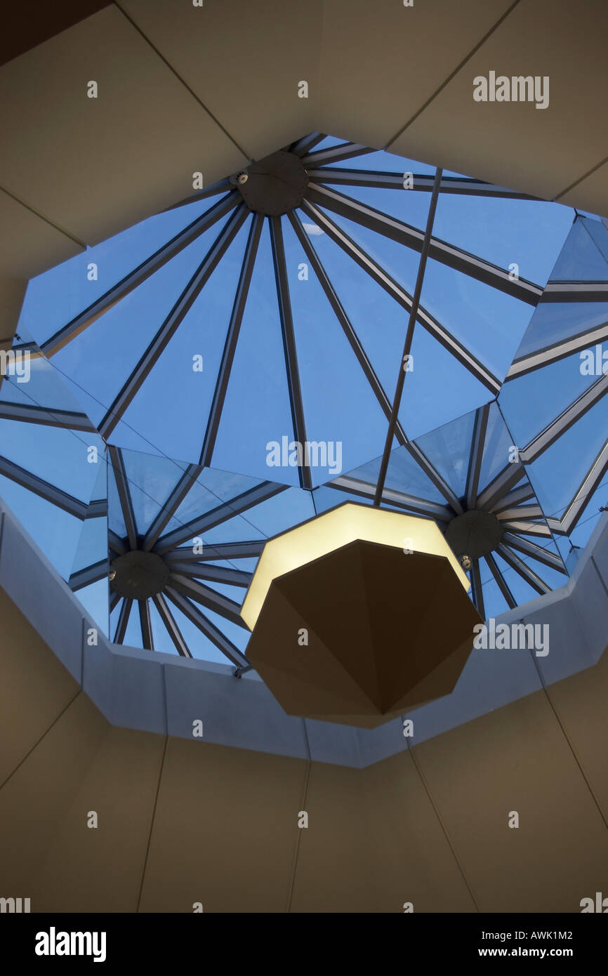 Mirrored atrium ceiling lighting in National Exhibition Centre NEC ...