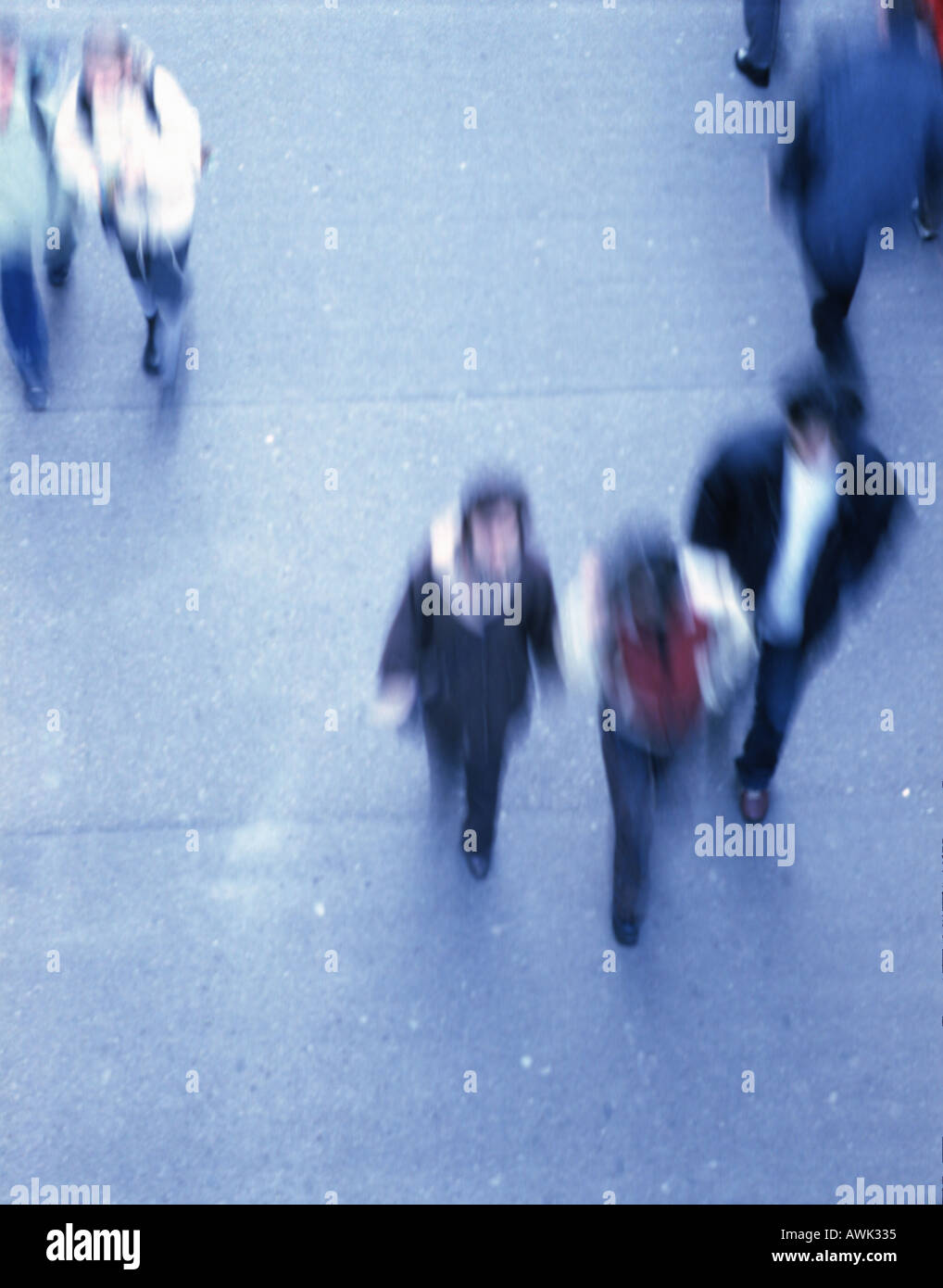 High angle people walking hi-res stock photography and images - Alamy