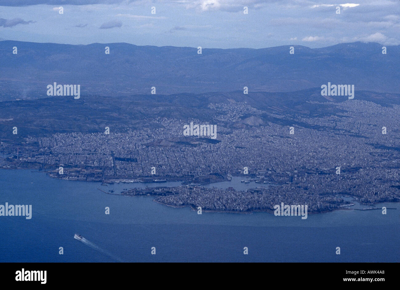 Aerial view cityscape piraeus greece hi-res stock photography and ...