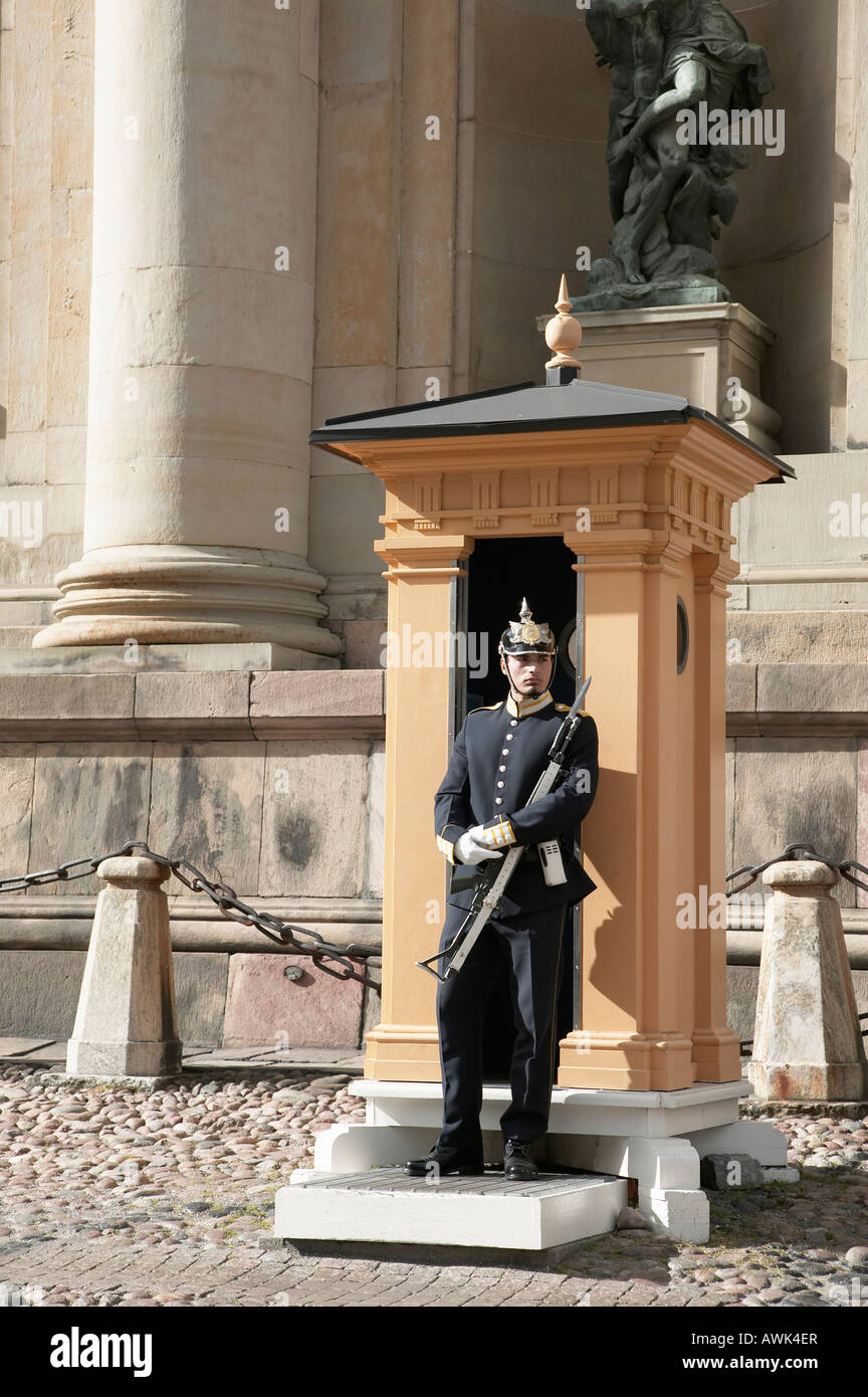 Guard on Duty Outside The Royal Palace, Gamla Stan, Stockholm Sweden ...