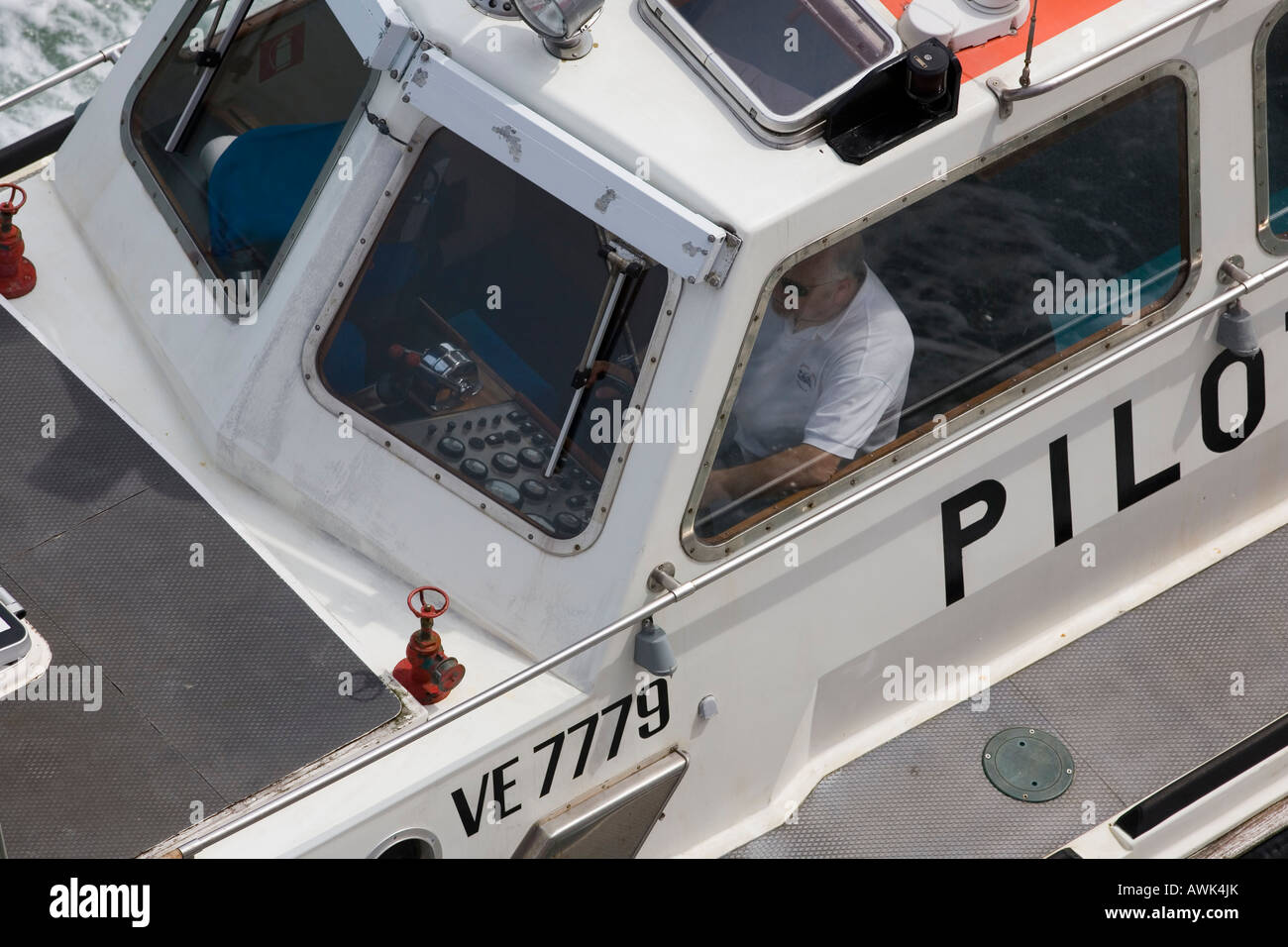 pilot boat at Venice,Italy Stock Photo - Alamy