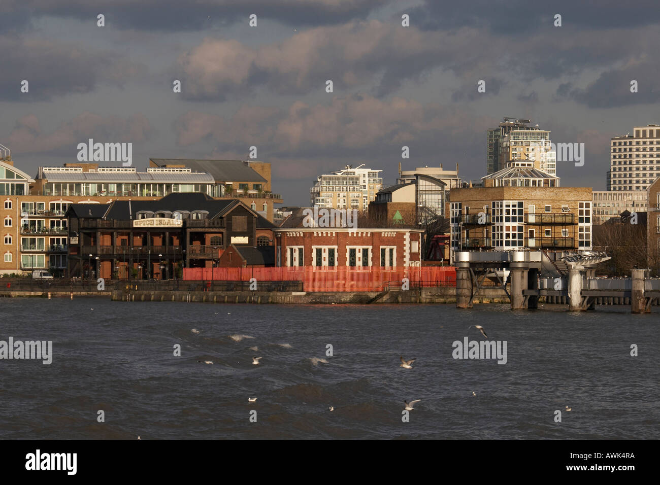 Spice Island Restaurant by Surrey Water with modern new residential ...