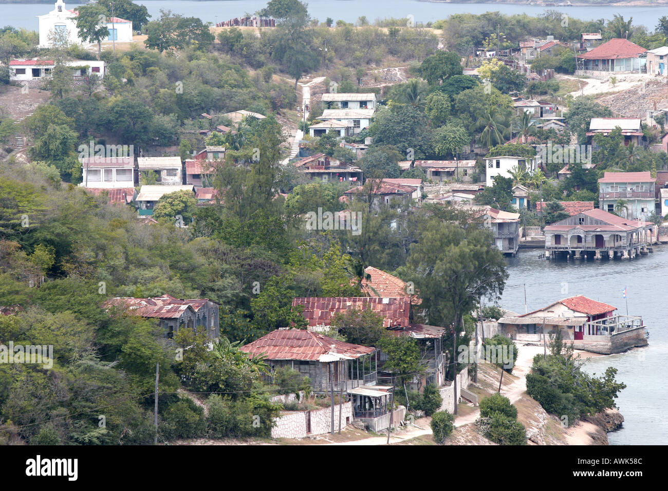 Cuban fishing village near Morro Castle Santiago Stock Photo - Alamy