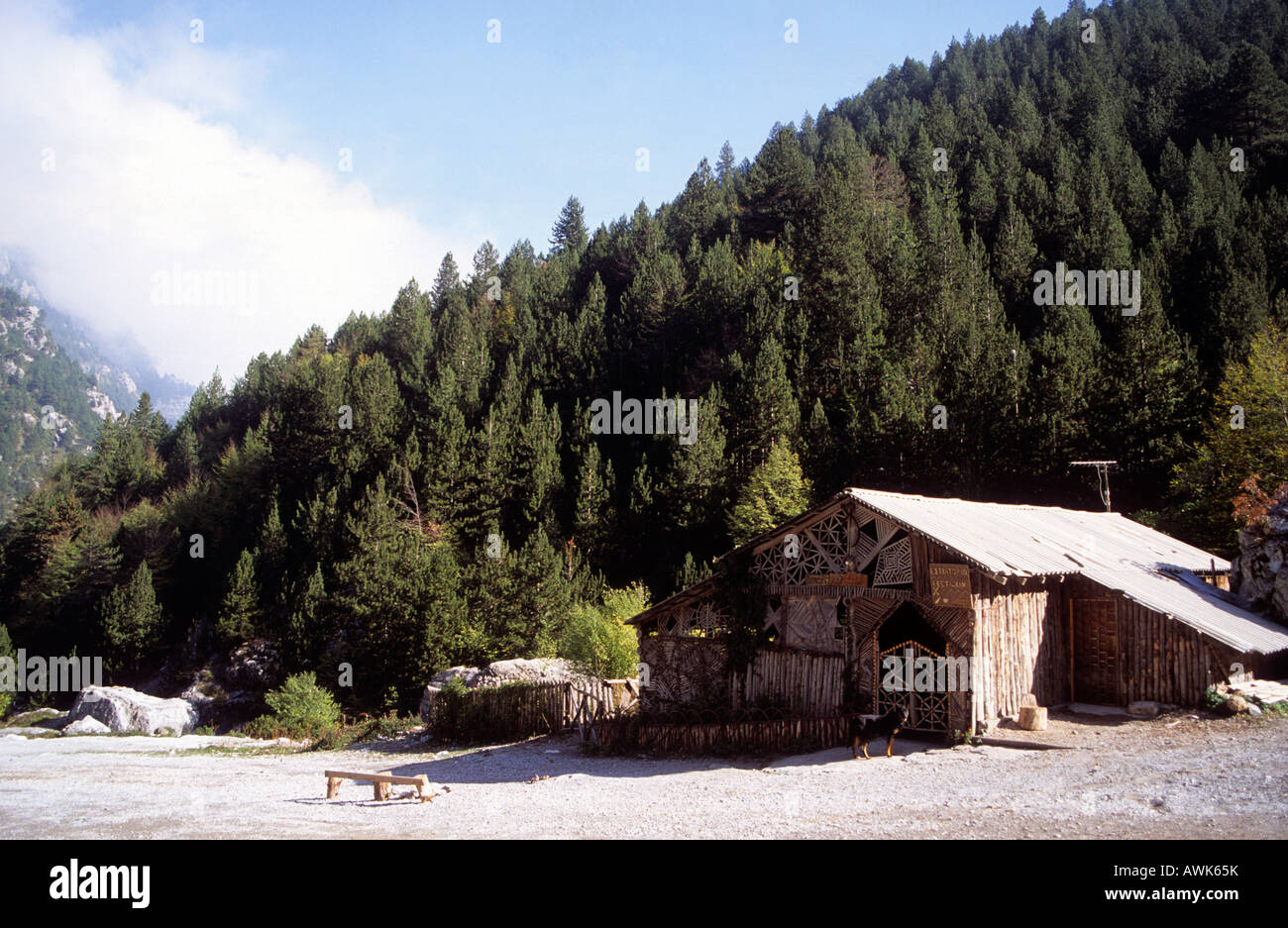 northern greece thessaly a mountain refuge hut on mount olympos Stock ...