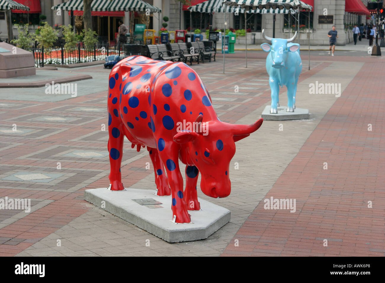 Spot in CowParade Boston USA 2006 Stock Photo - Alamy