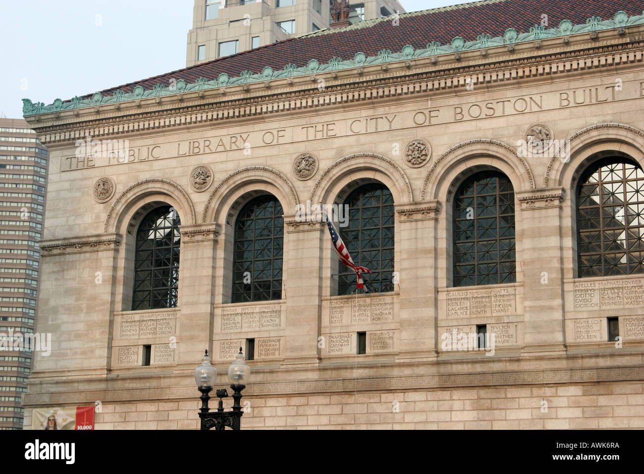 Boston Public Library in Boston Massachusetts USA Stock Photo - Alamy