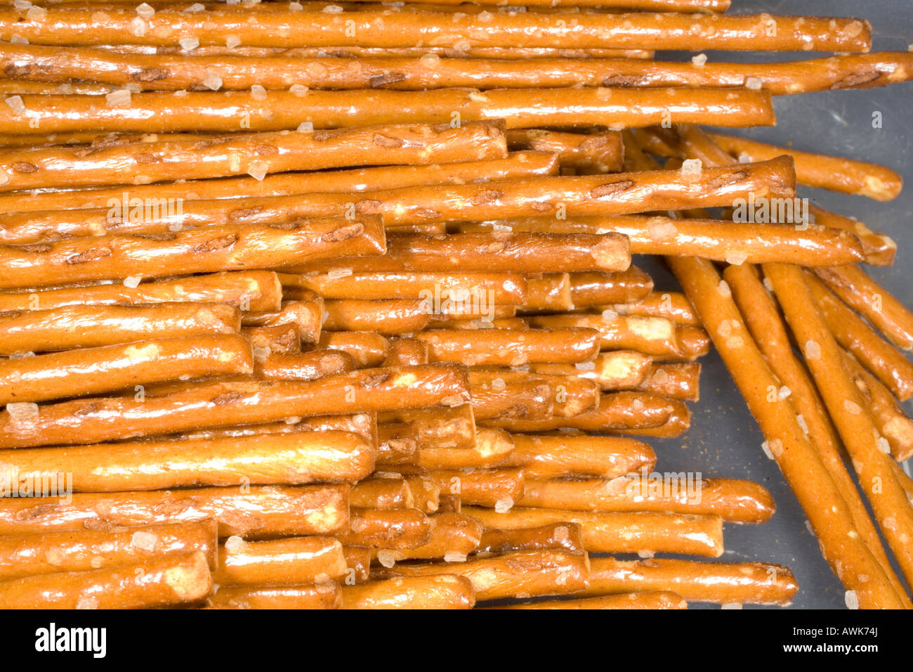 close-up of pretzel sticks in a box Stock Photo - Alamy