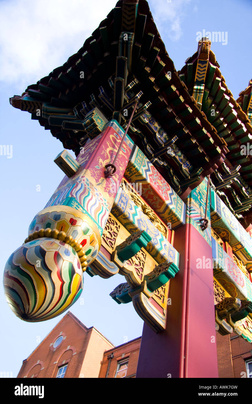 Chinese Imperial Gate, Chinatown, Manchester Stock Photo - Alamy