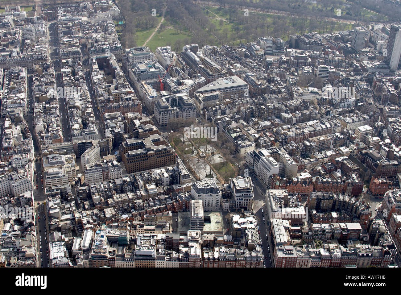 Berkeley square mayfair london aerial hi-res stock photography and ...