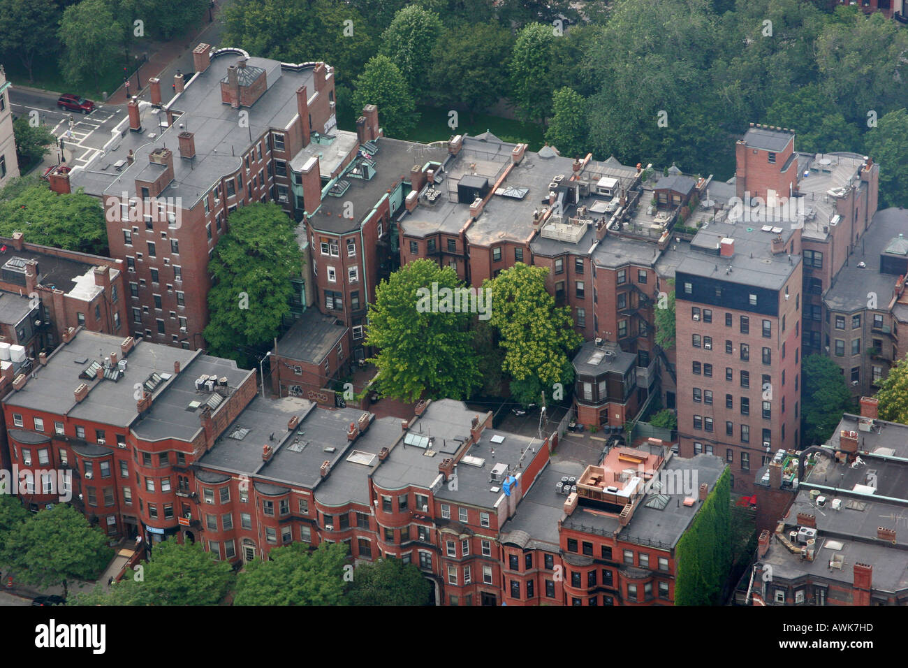 Residences in Back Bay area of Boston Massachusetts USA Stock Photo - Alamy