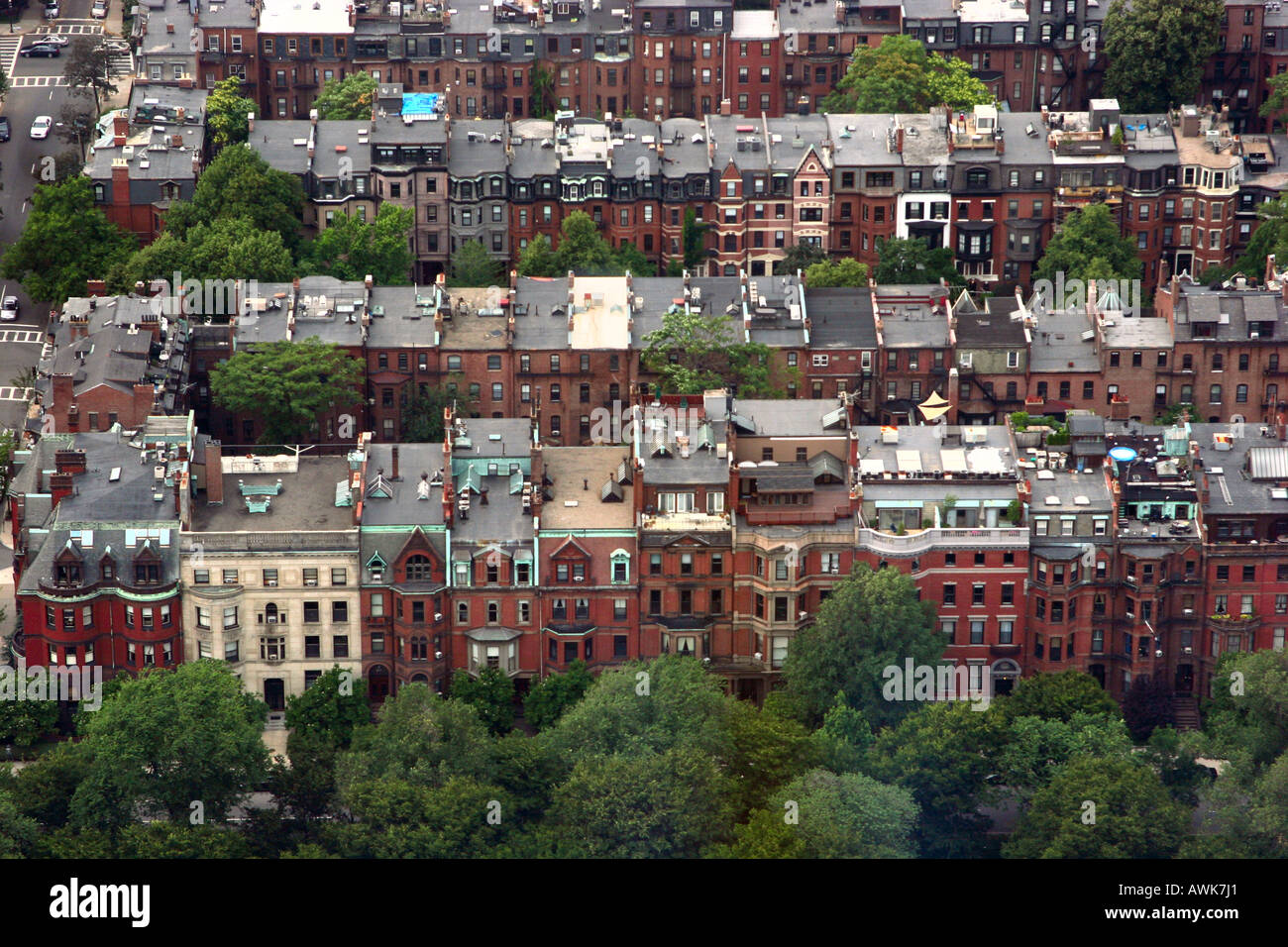 Residences in Back Bay area of Boston Massachusetts USA Stock Photo - Alamy