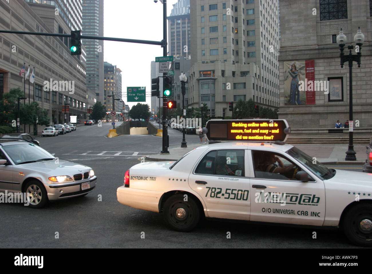 Boston town taxi hi-res stock photography and images - Alamy