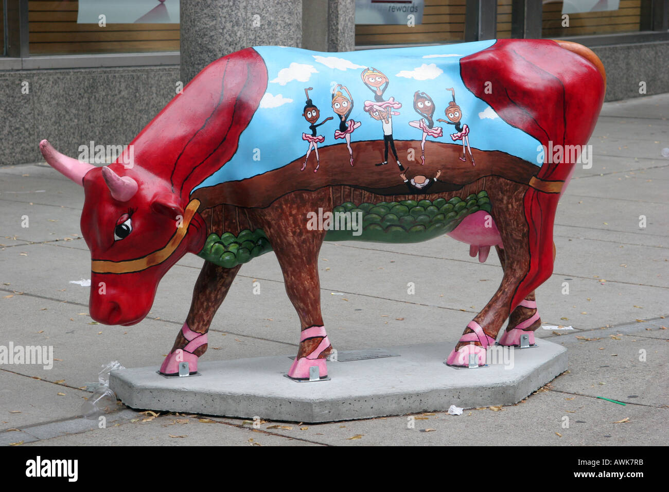 The Ballet Cow in CowParade Boston USA 2006 Stock Photo - Alamy