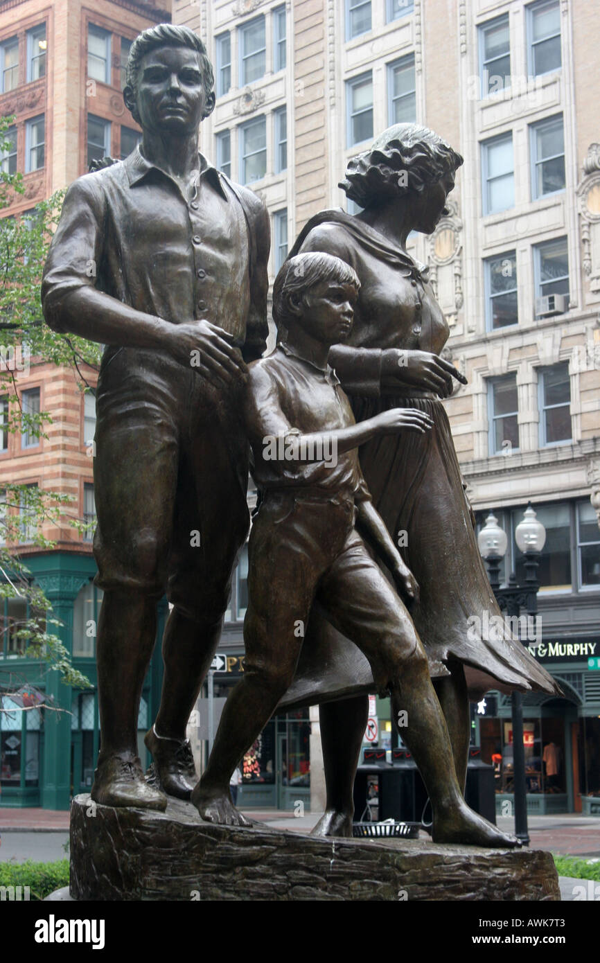 Irish Famine Memorial by Robert Shure 1998 Boston, Massachusetts, USA ...