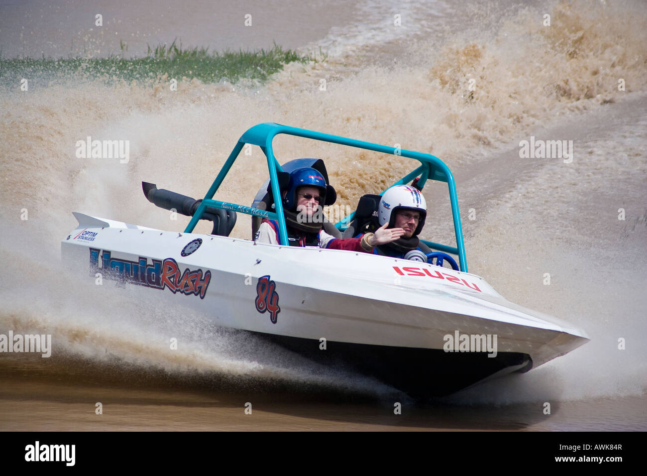 V8 Jet Sprint boat races at Round Mountain Raceway, Cabarita Beach, NSW ...
