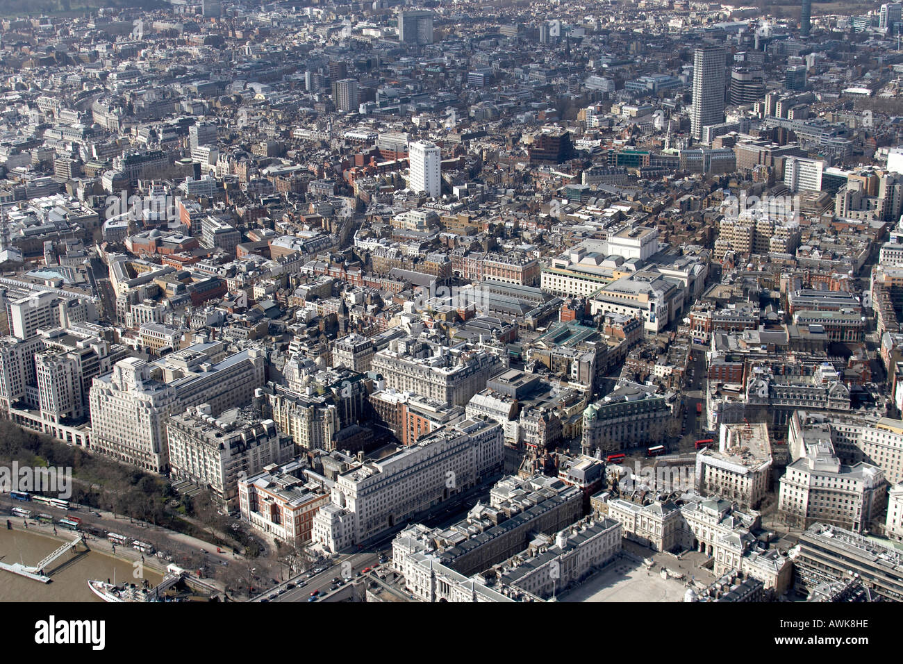 High level oblique aerial view north west of Covent Garden Covent ...