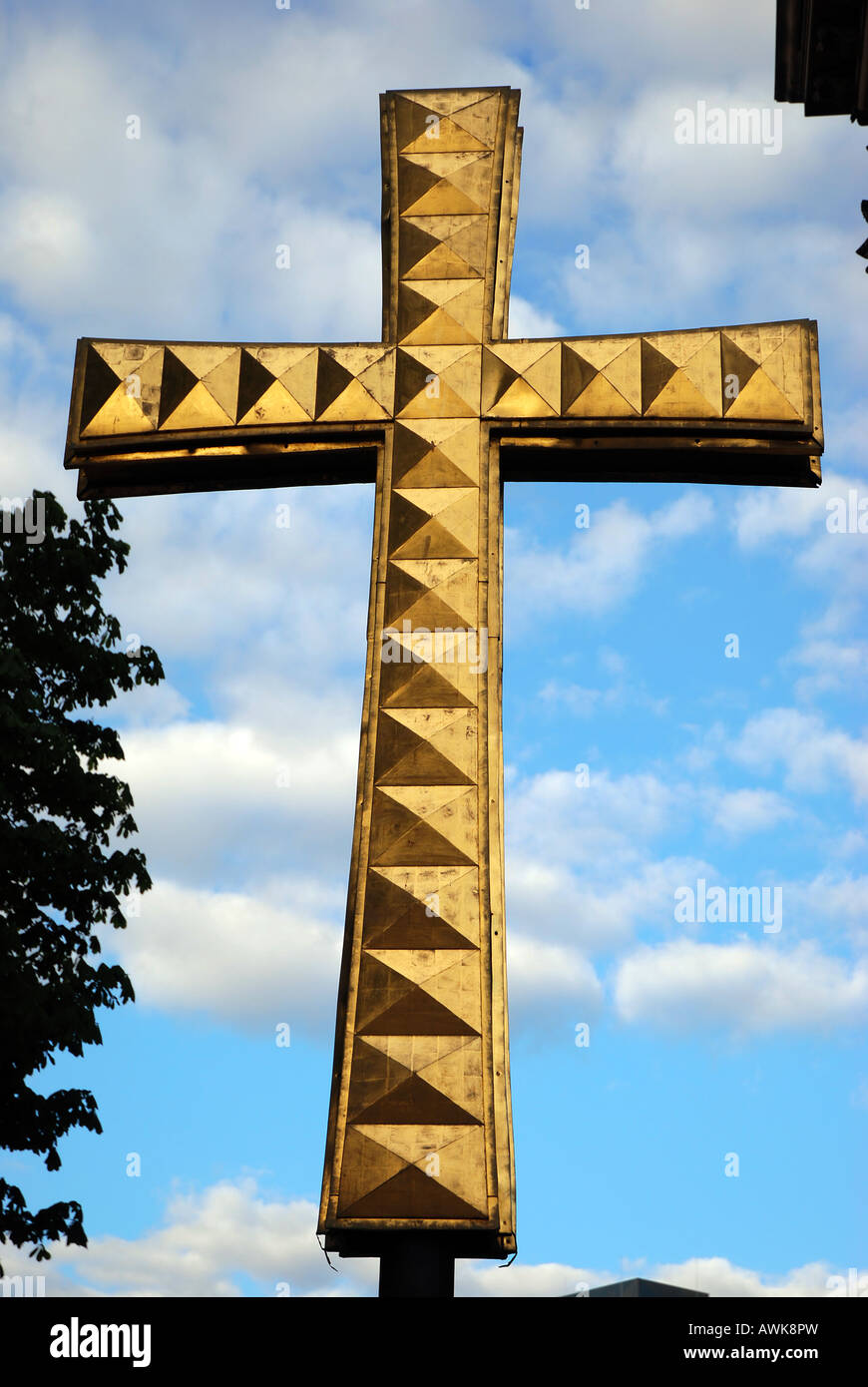 The cross of the Berlin's cathedral Stock Photo - Alamy