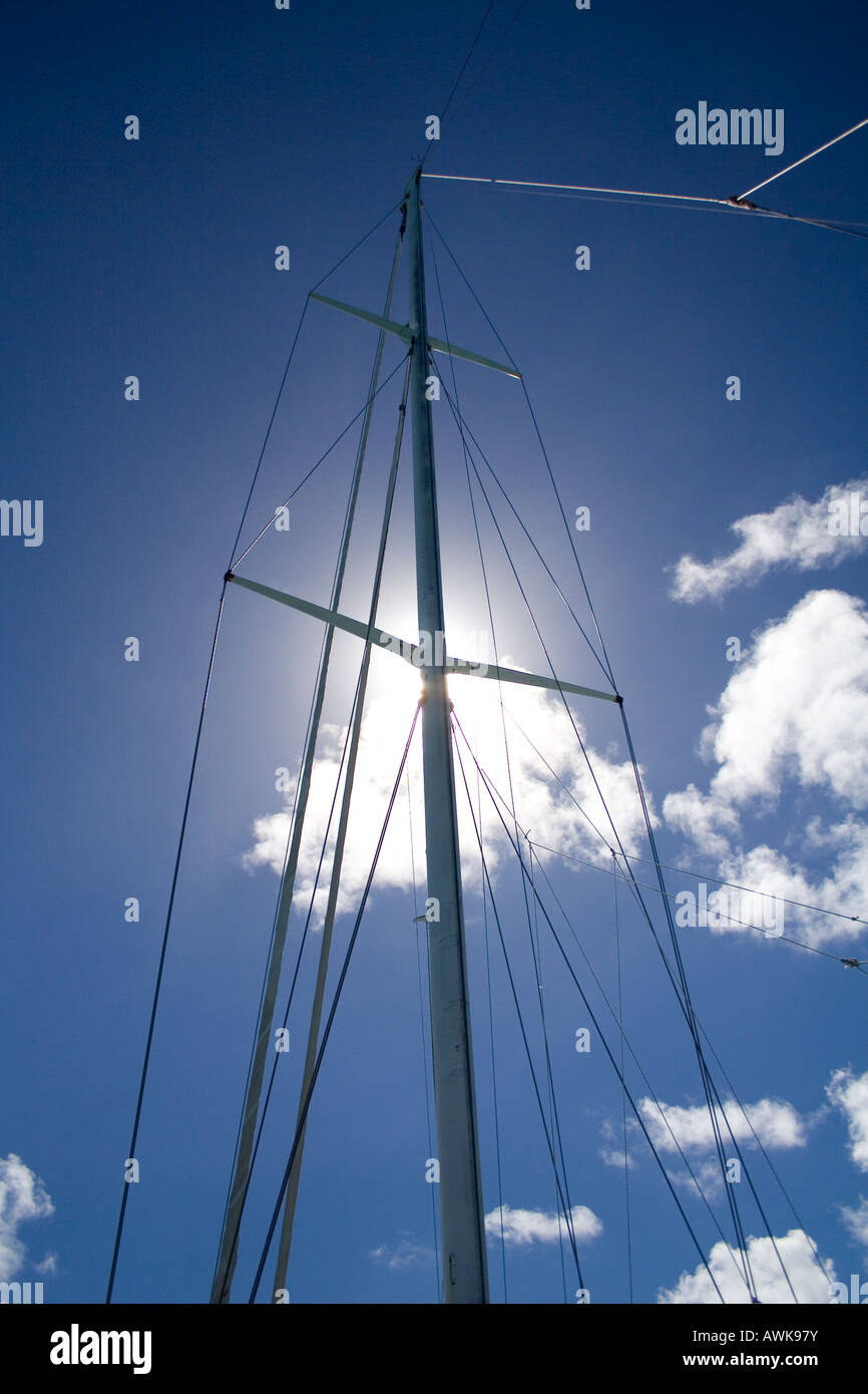 mast of a yacht Stock Photo - Alamy