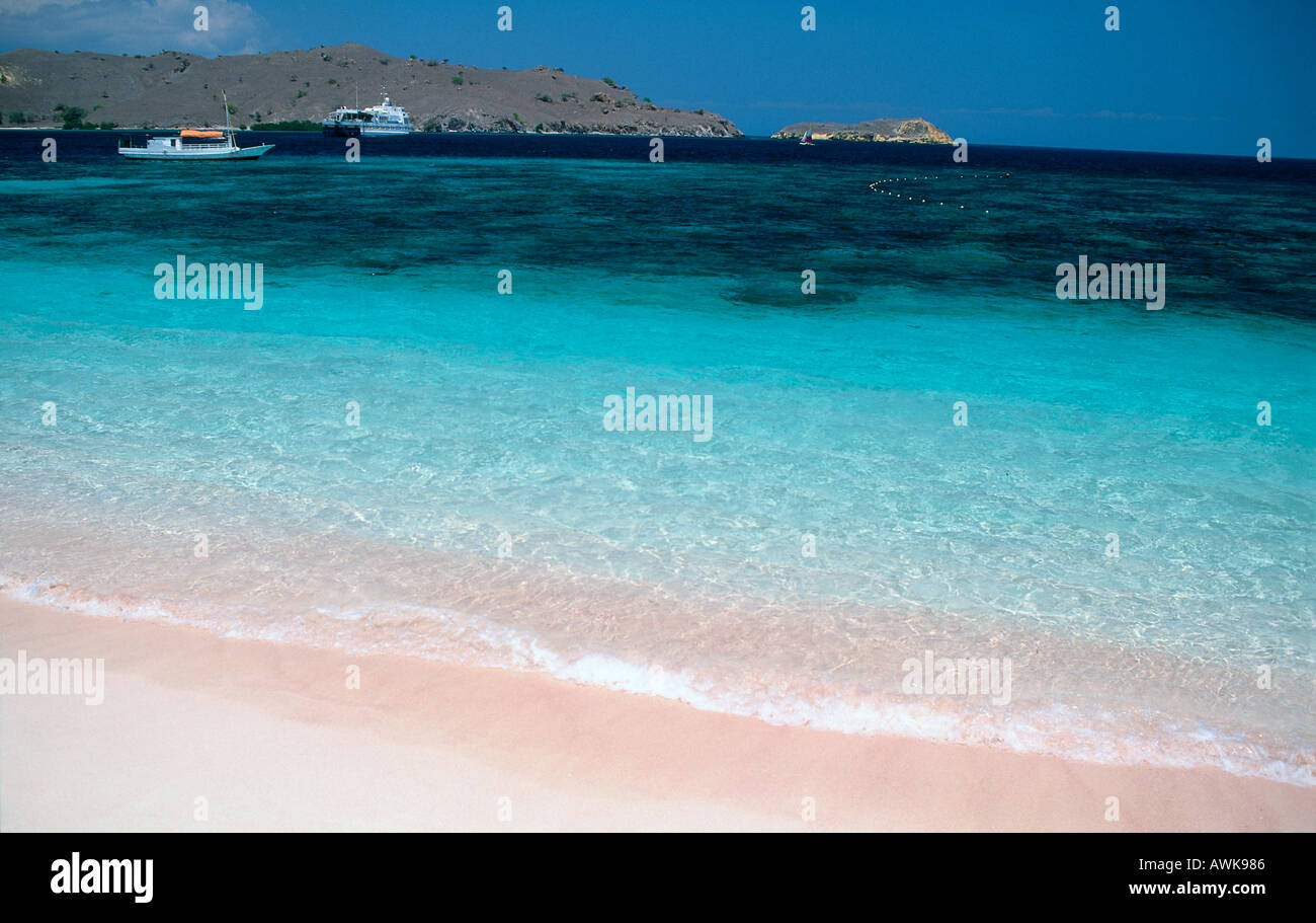 Boat in sea, Komodo Island, Indonesia Stock Photo - Alamy