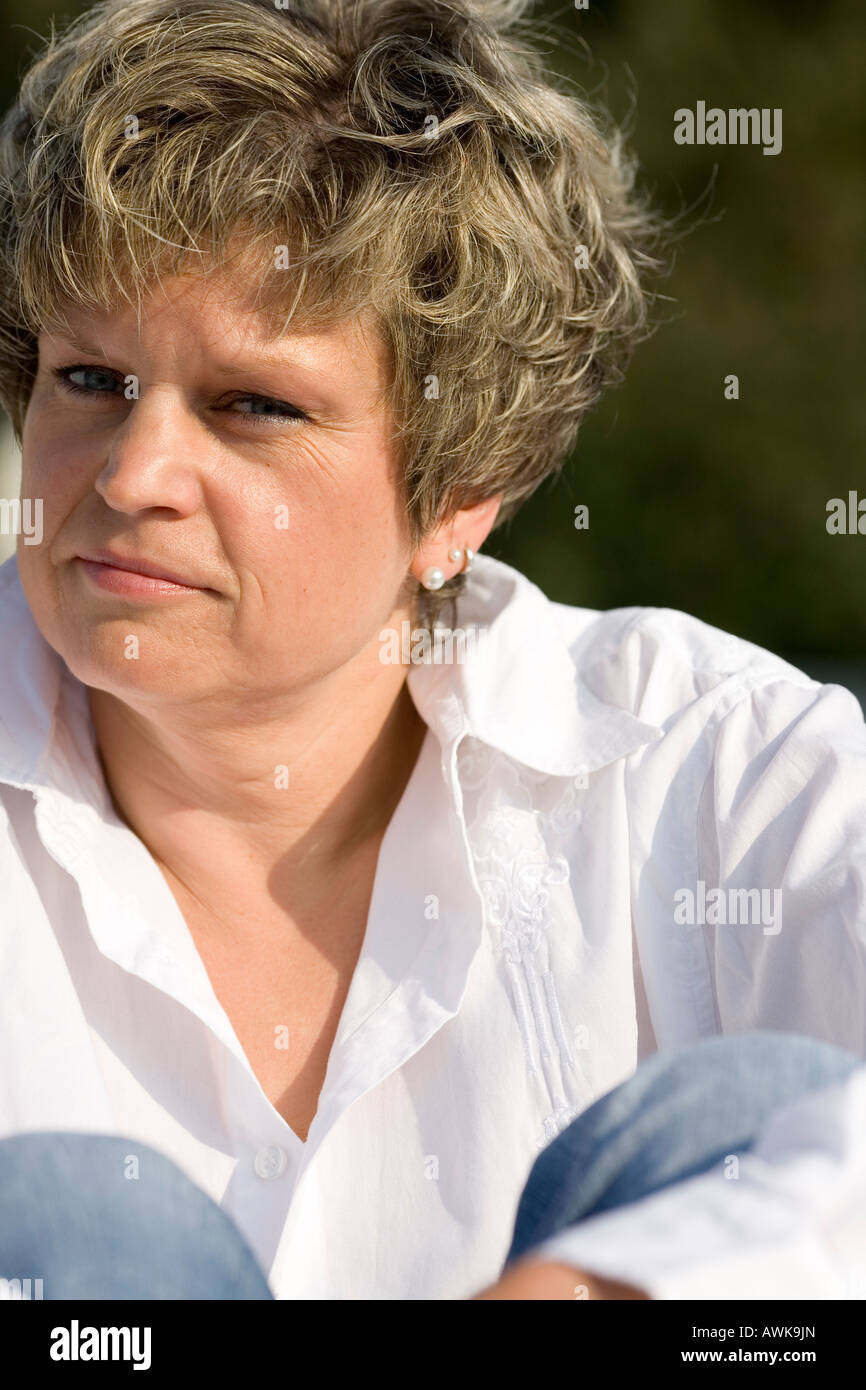 portraet of a woman named Tanja Stock Photo - Alamy