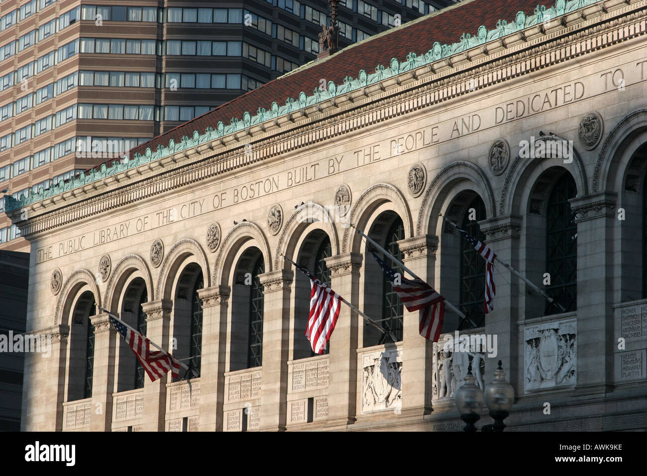 Boston Public Library in Boston Massachusetts USA Stock Photo - Alamy