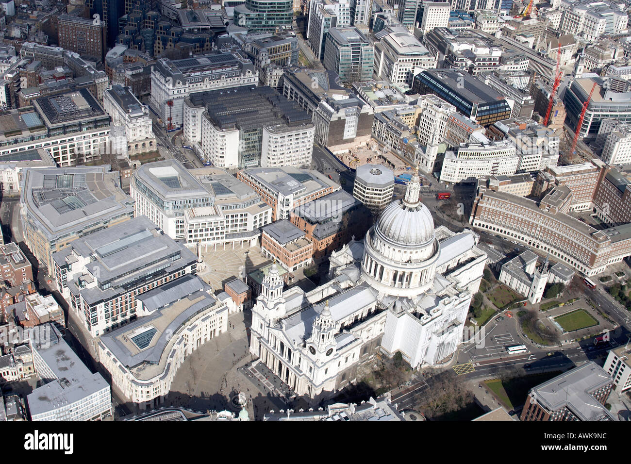 High level oblique aerial view north east of St Paul s Cathedral St ...