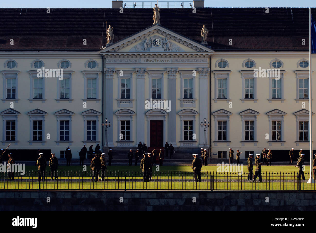 Bellevue Palace, residence of the German President in Berlin Stock ...