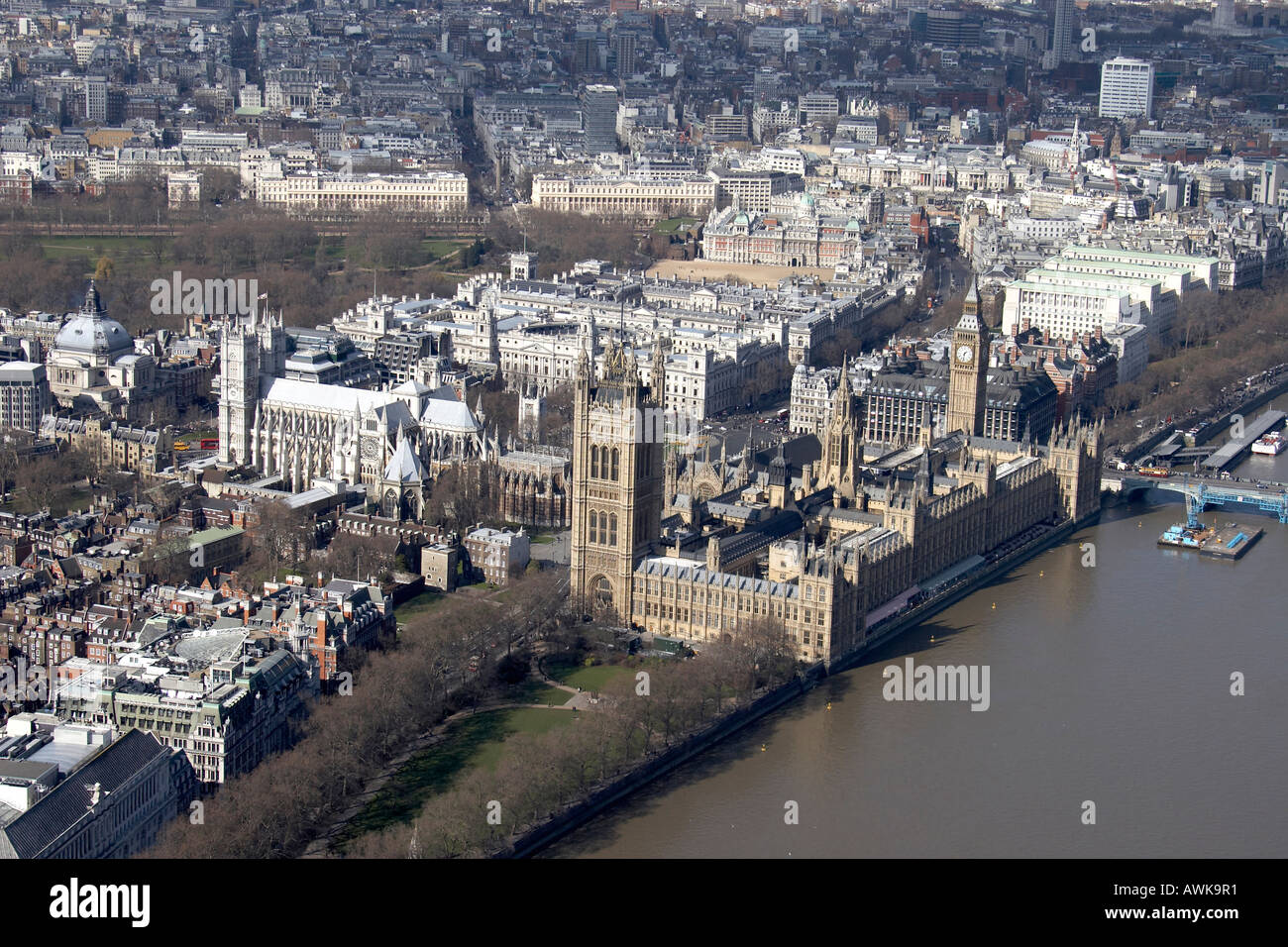 Aerial air westminster abbey hi-res stock photography and images - Alamy