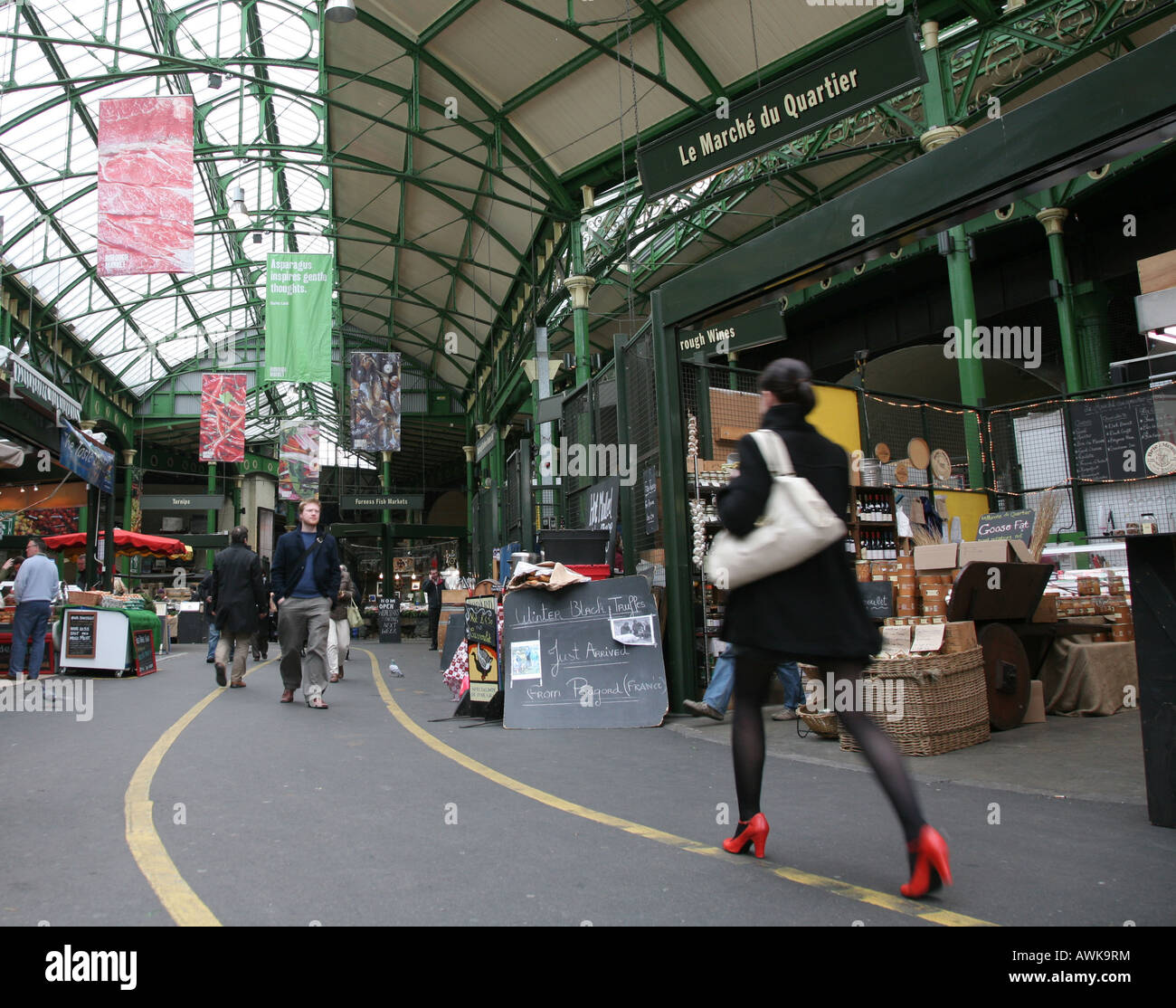Market hall interior hi-res stock photography and images - Alamy