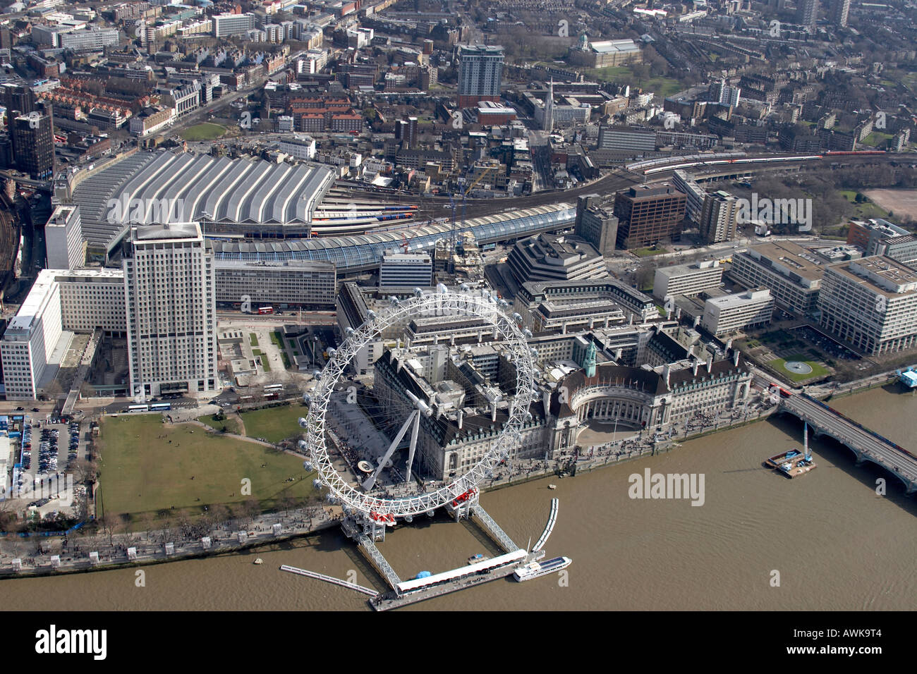 Aerial air waterloo station hi-res stock photography and images - Alamy