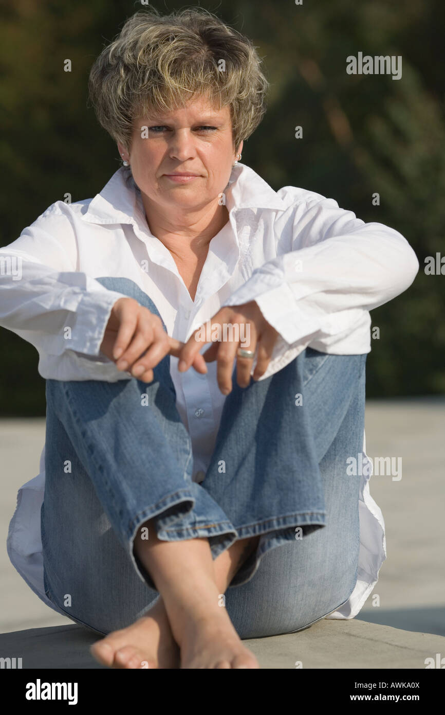 portraet of a woman named Tanja Stock Photo - Alamy