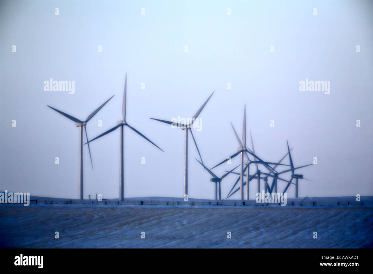 Wind farm near Pincher Creek Alberta Stock Photo - Alamy