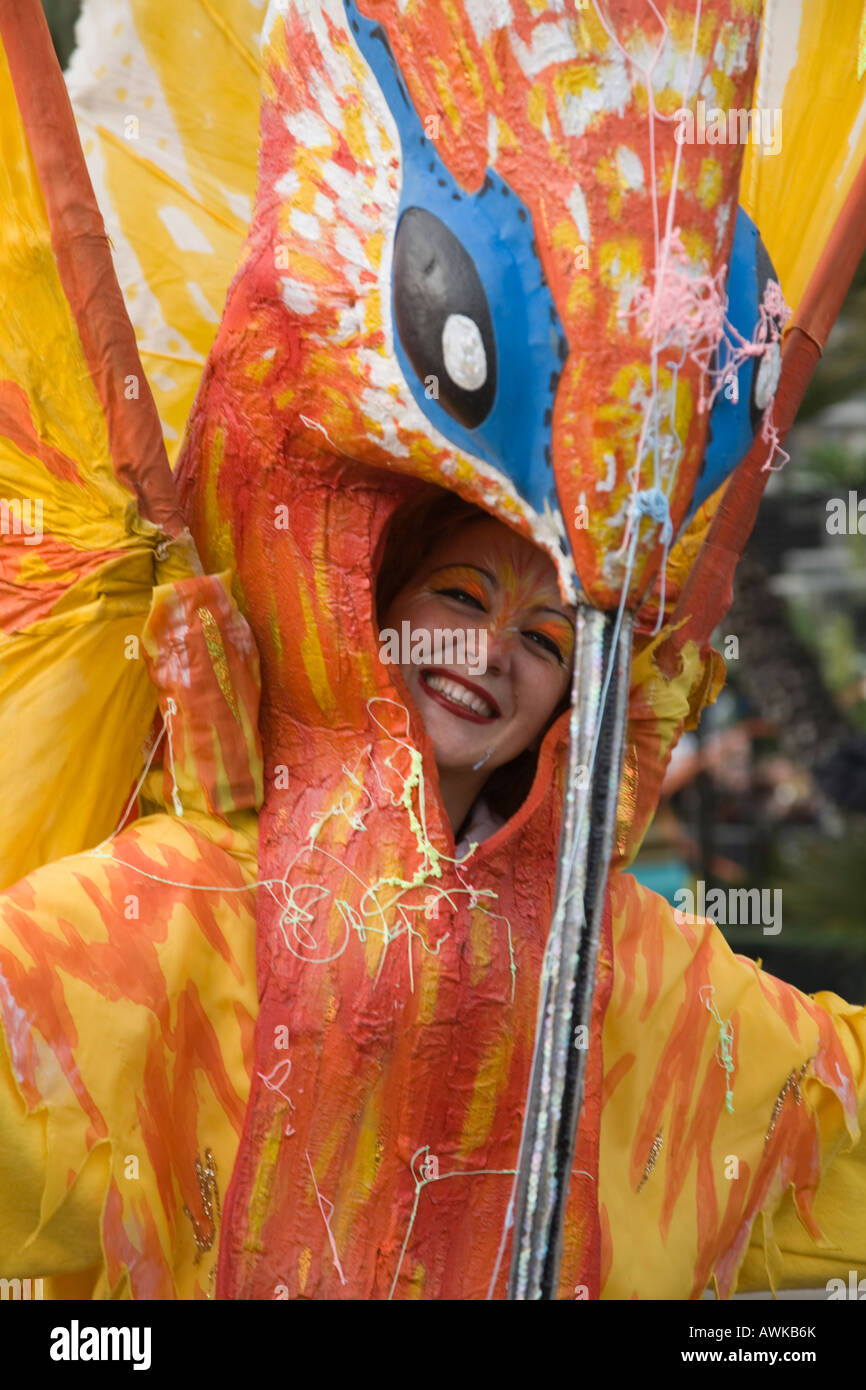 Lady Dancer at the Nice Carnaval 2008 Stock Photo - Alamy